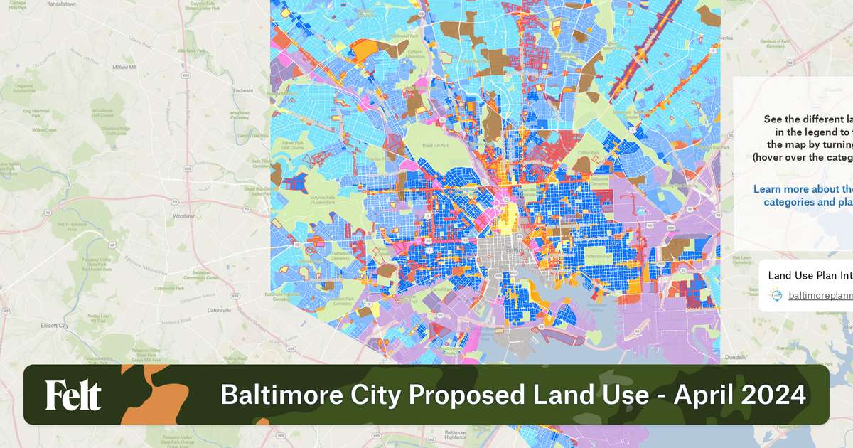 Towson Maryland Land Use Map Baltimore County Department Of Planning