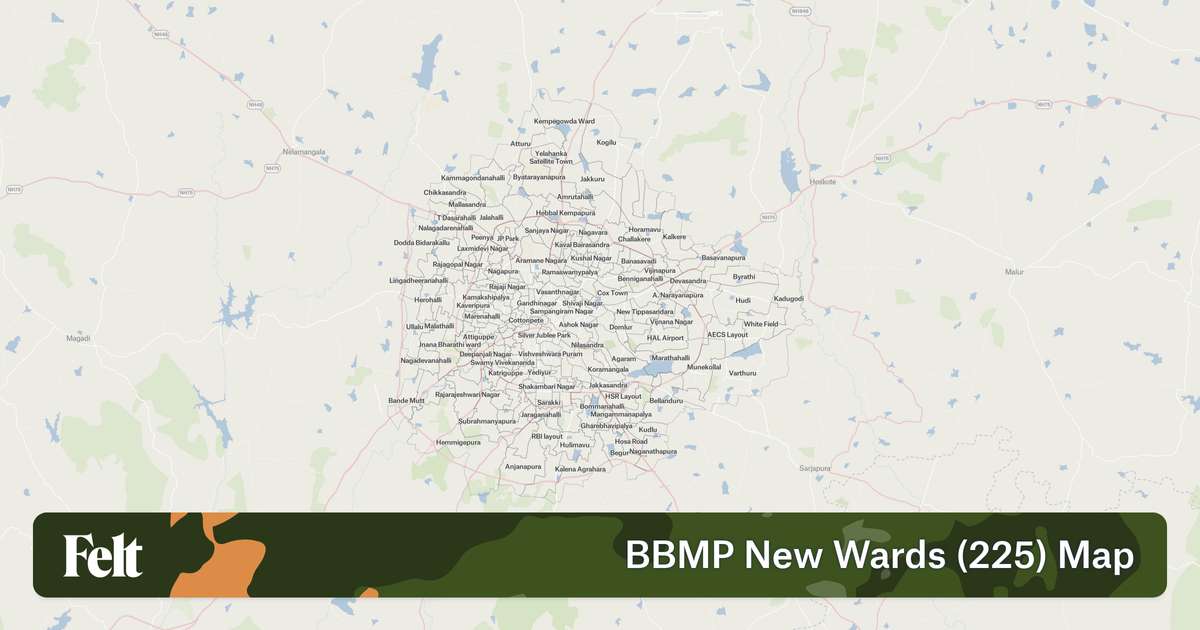 BBMP New Wards (225) Map — Felt